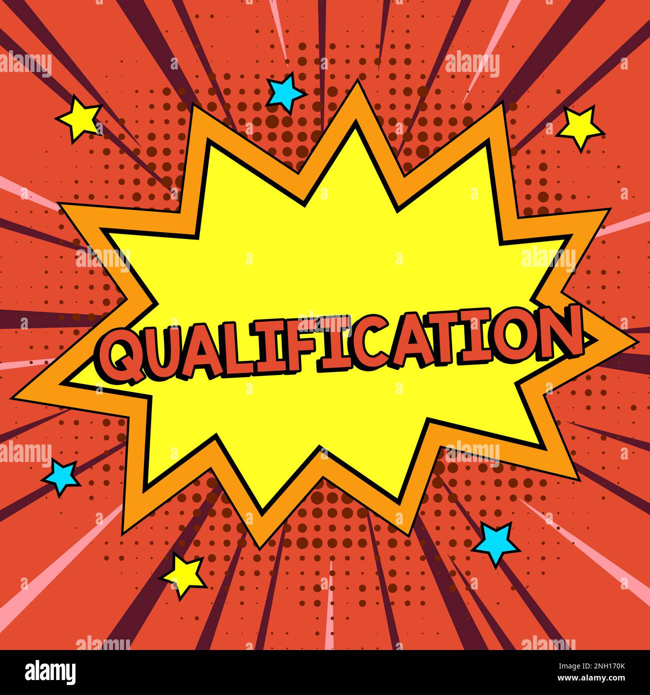 Conceptual caption Qualification, Business showcase Officially ...