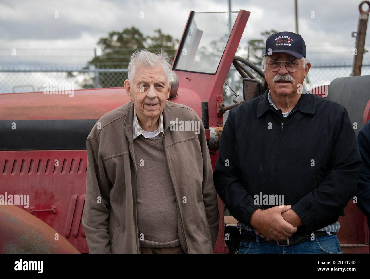 Robert Dittmer, left, 102 years old, and Dave Carpenter, Cordelia Fire ...