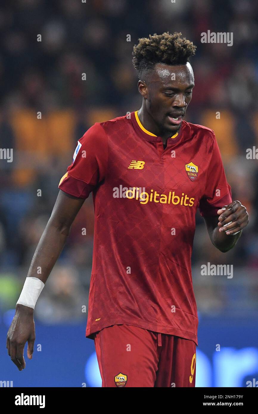 Rome, Lazio. 19th Feb, 2023. Tammy Abraham of AS Roma during football ...
