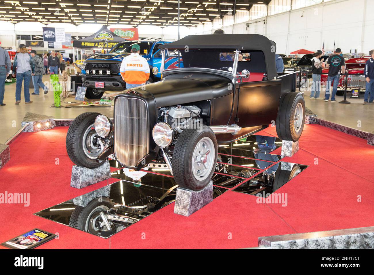 Dallas, USA. 19th Feb, 2023. A black 1929 Ford car is on display at the 63rd AutoRama show in ...