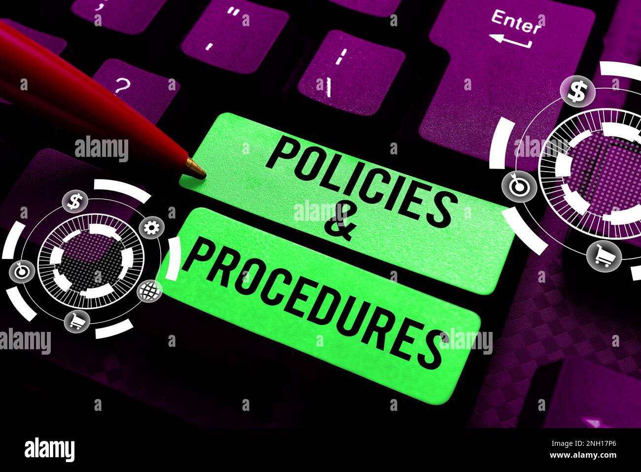 Hand writing sign Policies Procedures, Word for list of rules defines ...