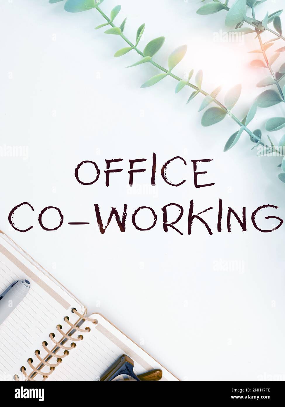 Text caption presenting Office Co Working, Word Written on Business ...