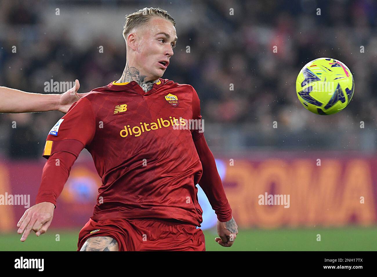 Rome, Lazio. 19th Feb, 2023. Rick Karsdorp of AS Roma during football ...