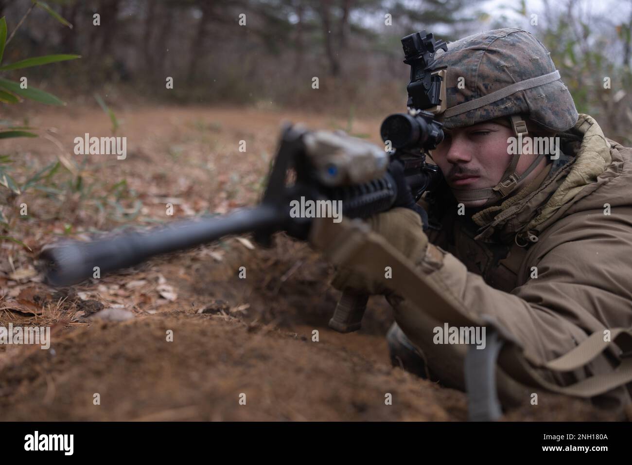 U.S. Marine Corps Lance Cpl. Hunter Noles, a motor vehicle operator ...