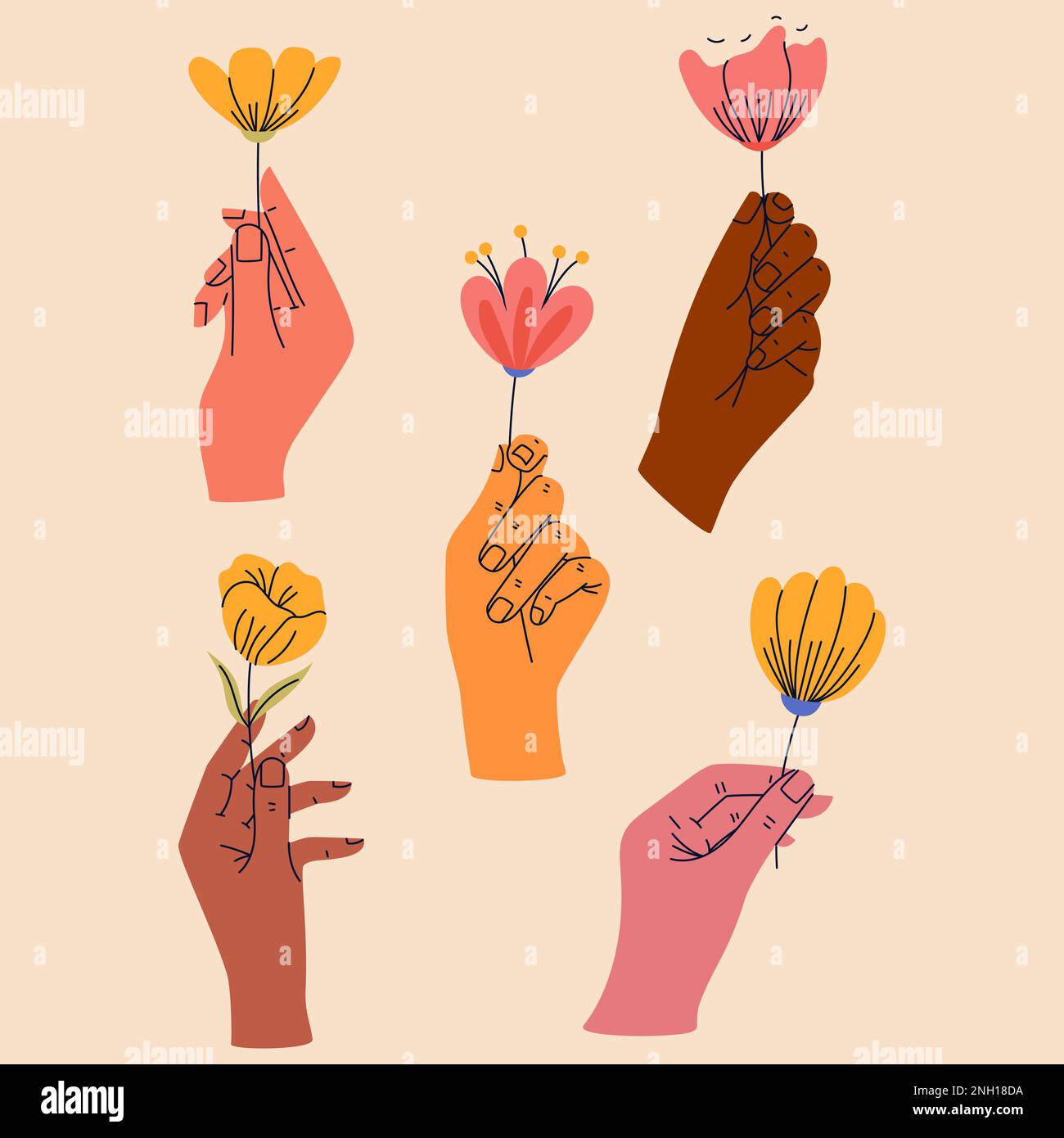 1970 woman Stock Vector Images - Alamy