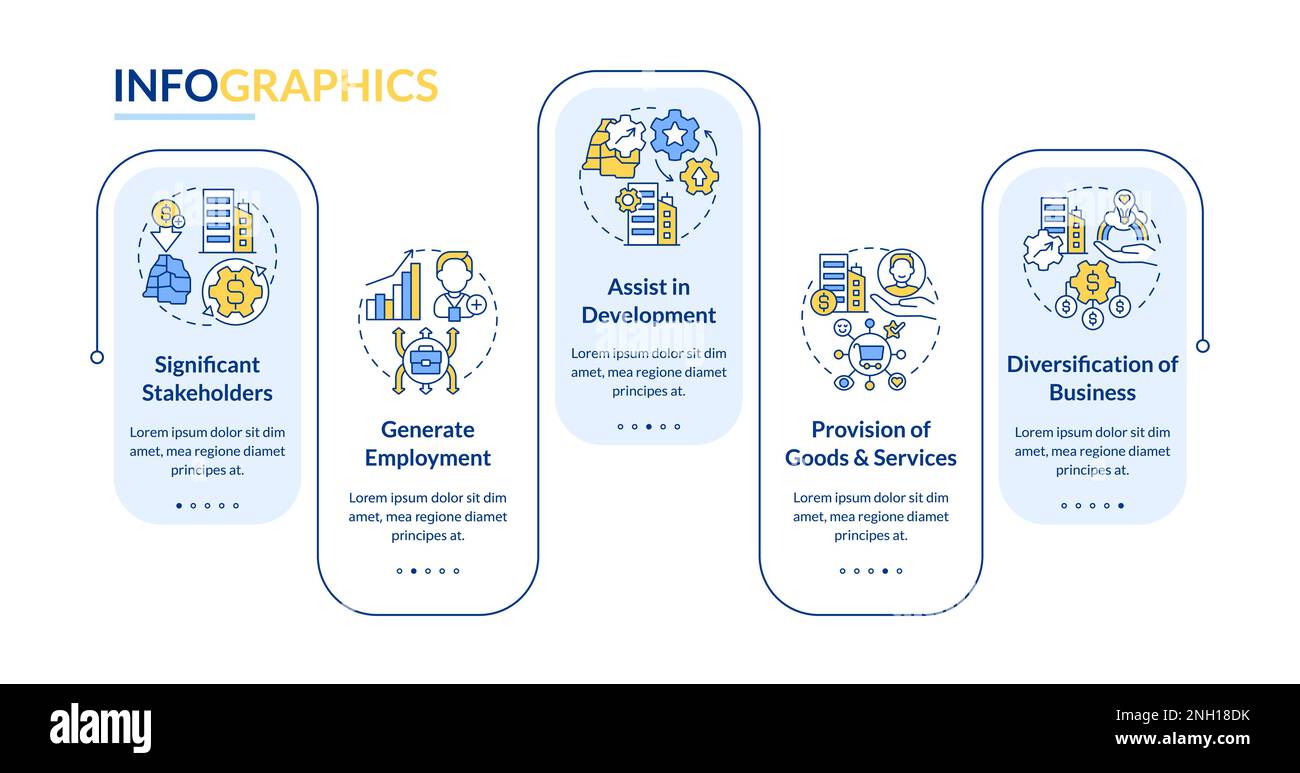 Private sector role infographic rectangle template Stock Vector Image ...