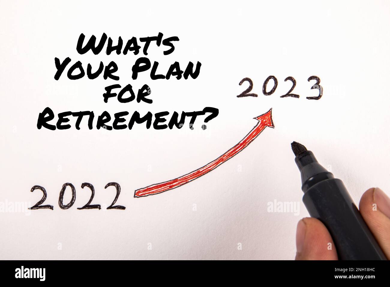 What's Your Plan for Retirement. Text on a white background Stock Photo ...
