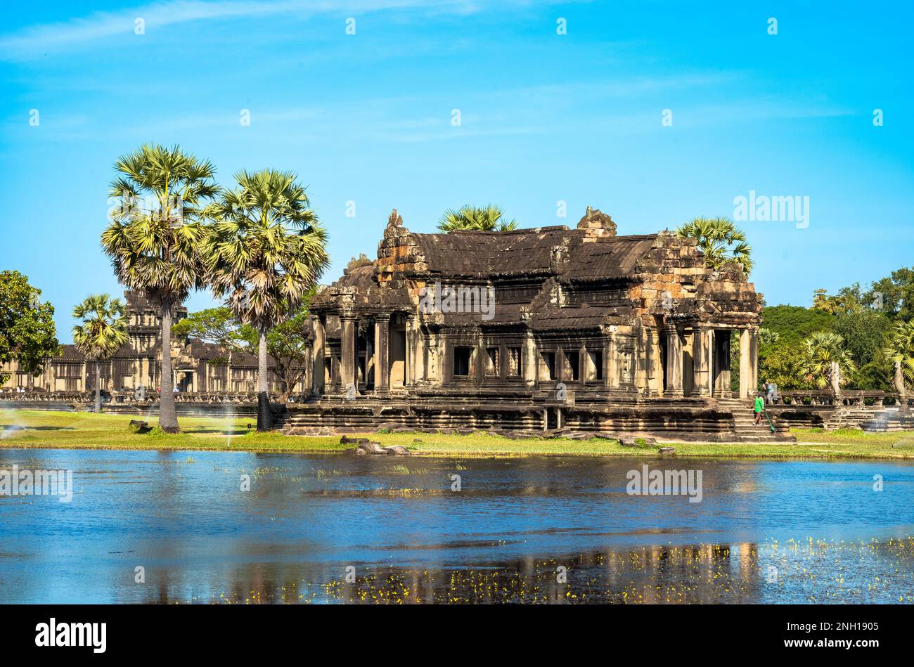 One of the ancient libraries inside the compund of the famed Angkor Wat ...