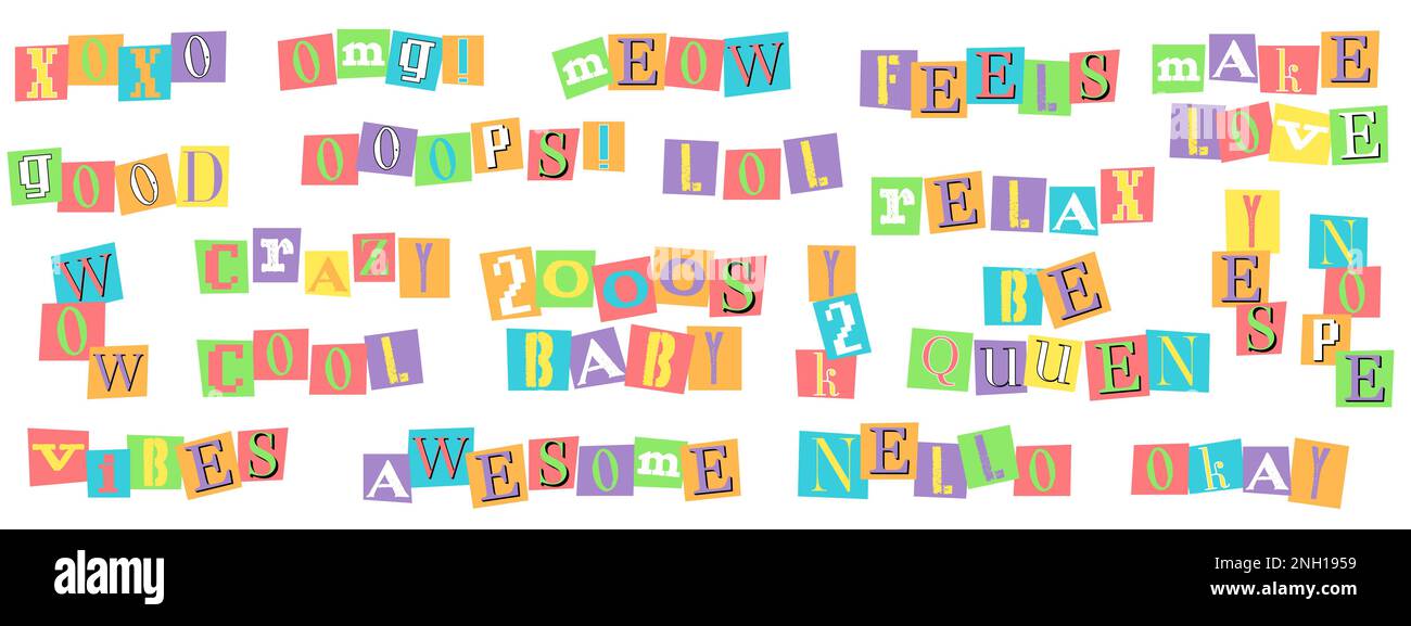 Anonymous criminal letters, numbers and punctuation cut from magazines ...