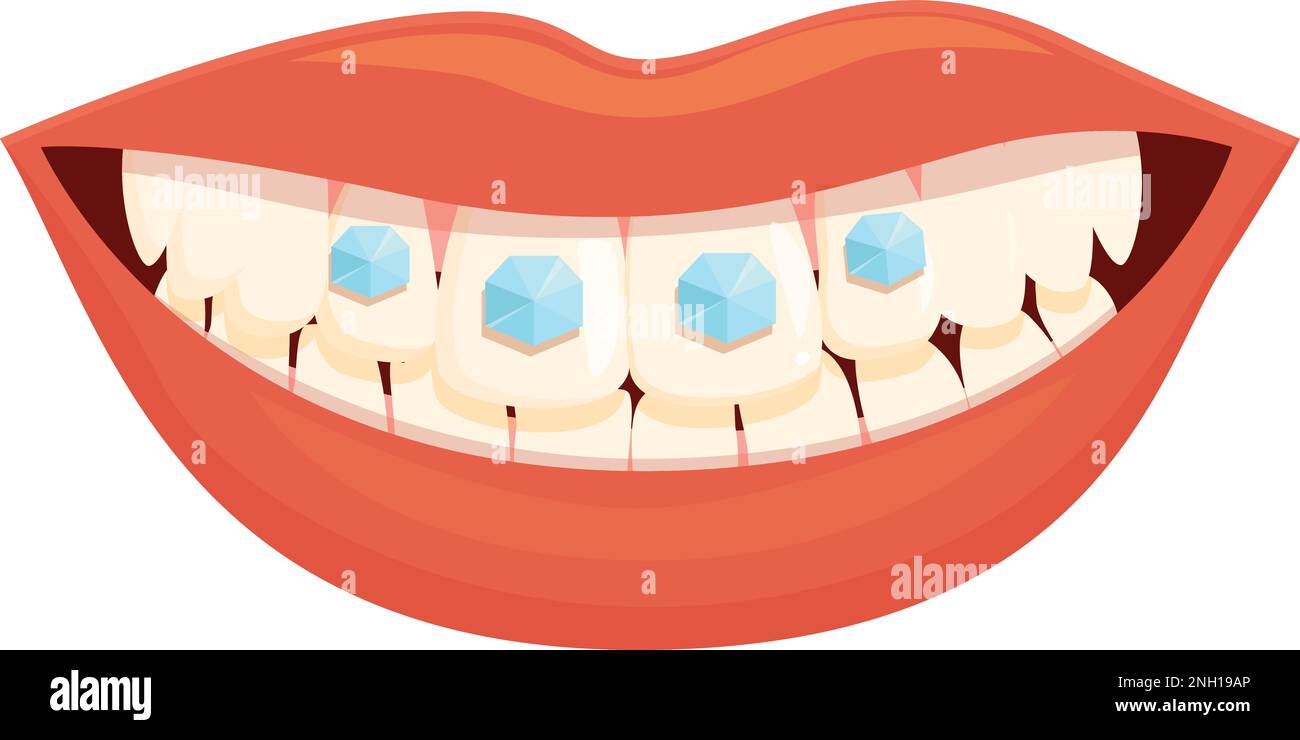 Doctor Clean Smile Icon Cartoon Vector Tooth Gem Dentist Woman Stock
