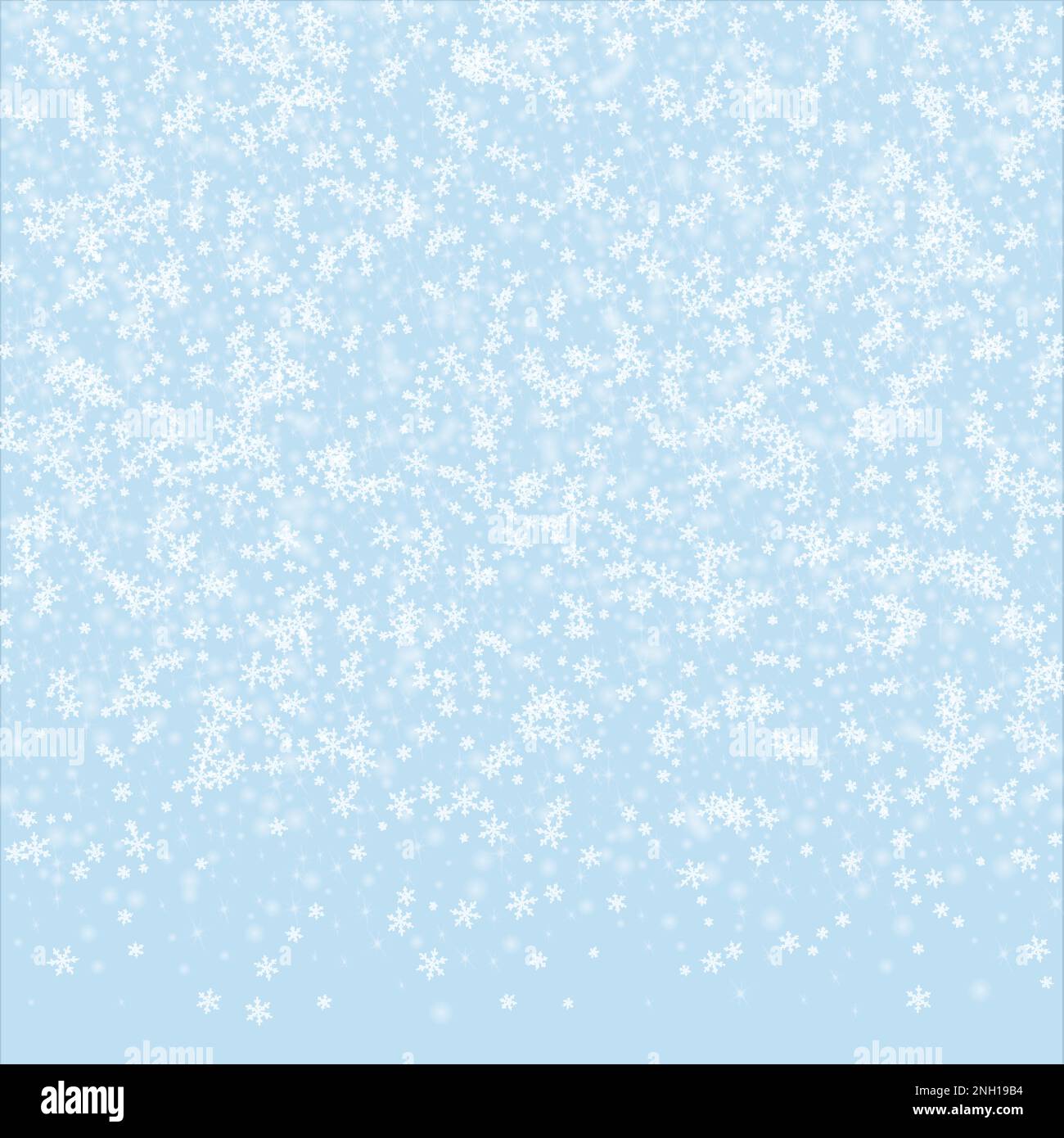 Falling snowflakes christmas background. Subtle flying snow flakes and ...