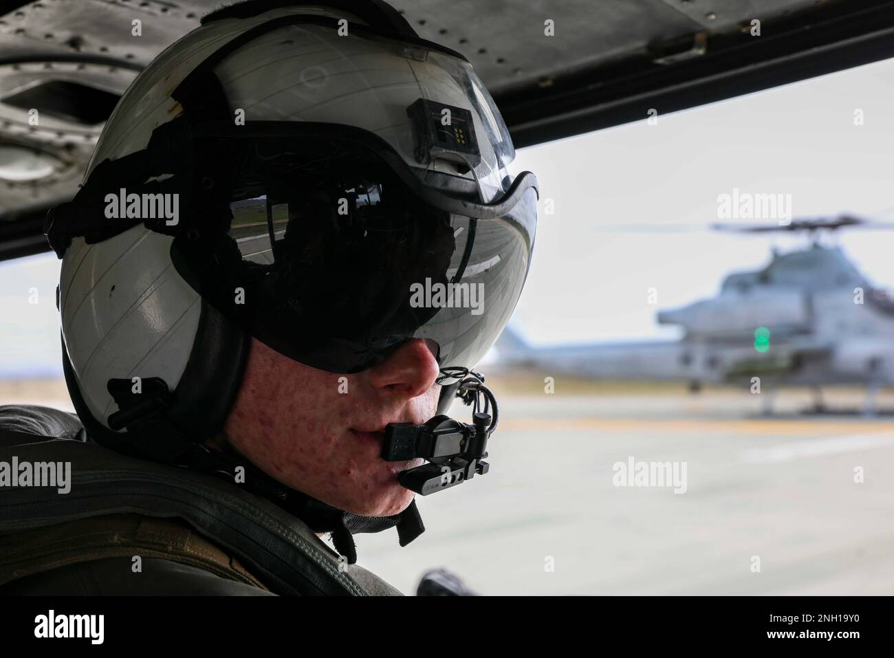 U.S. Marine Corps Lance Cpl. Andrew Martin, a crew chief with Marine ...