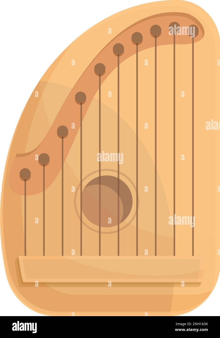 String gusli icon cartoon vector. Kantele music. Folk harp Stock Vector ...