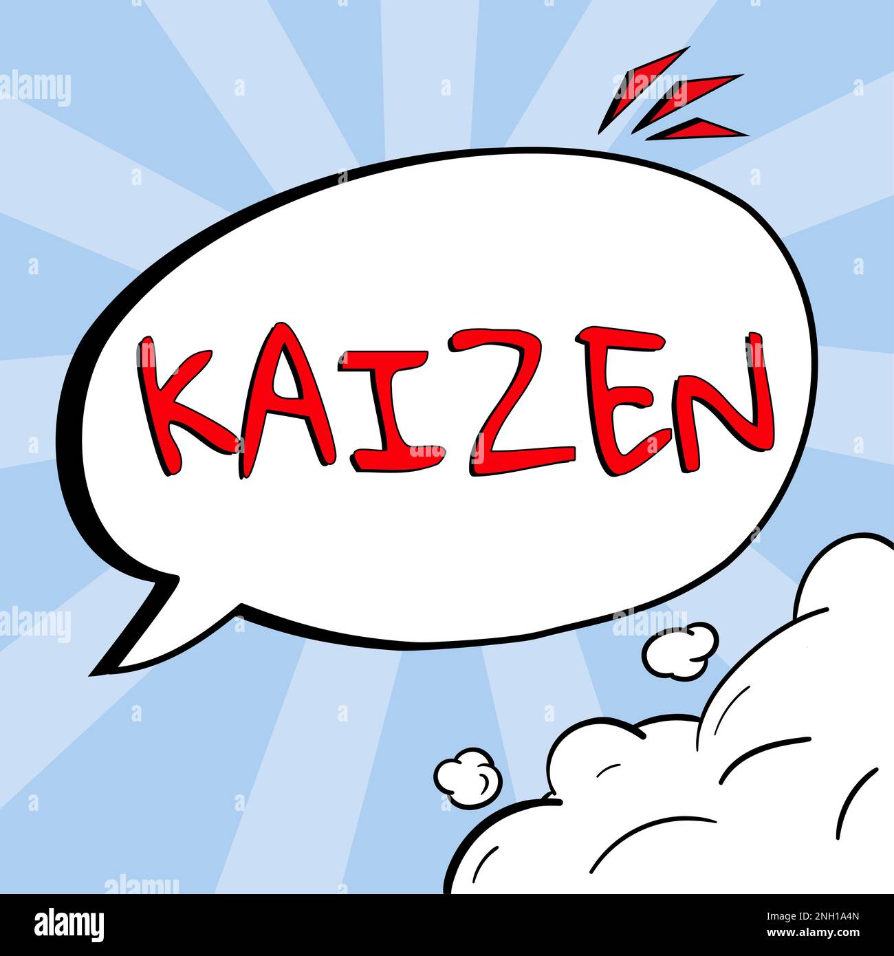 Text sign showing Kaizen, Word Written on a Japanese business ...