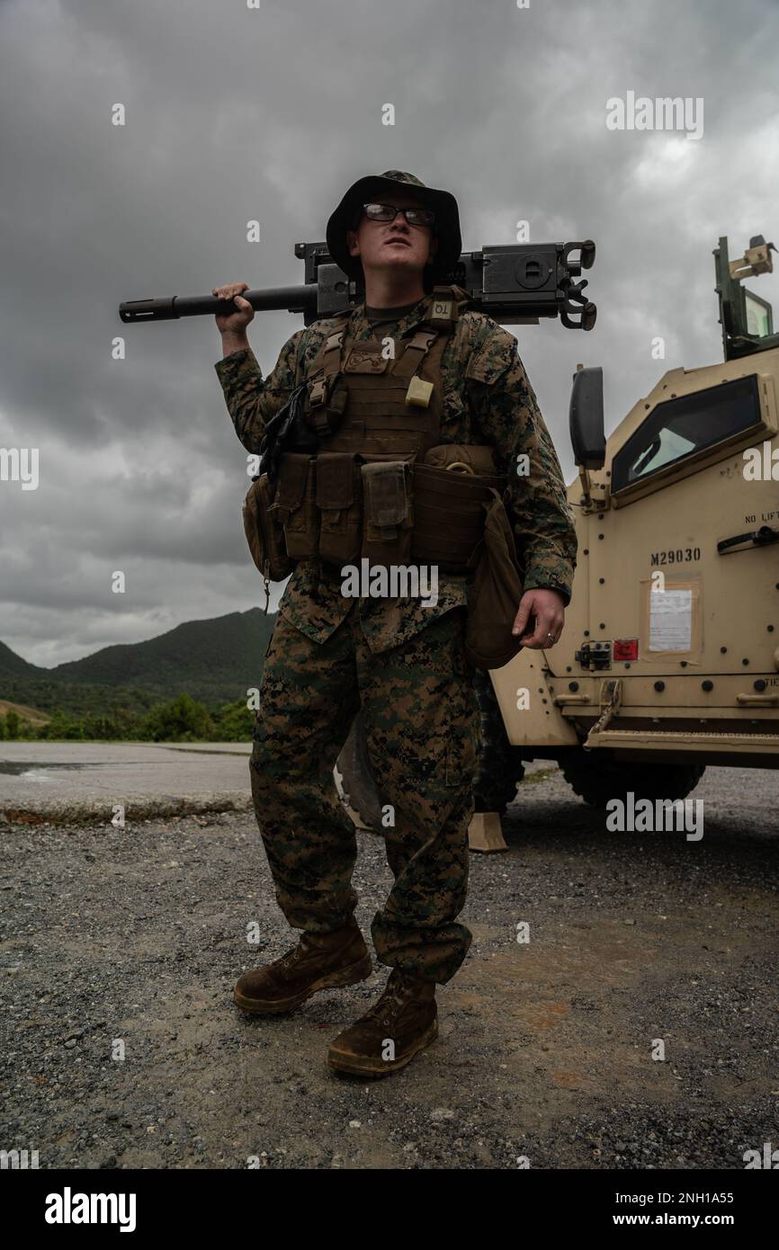U.S. Marine Corps Pfc. Austin Mclain, a motor vehicle operator with ...