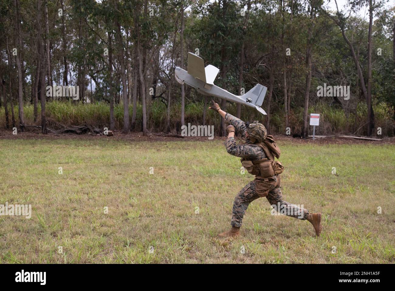 U.S. Marine Corps Cpl. Drennan Seth an assistant unmanned aircraft ...