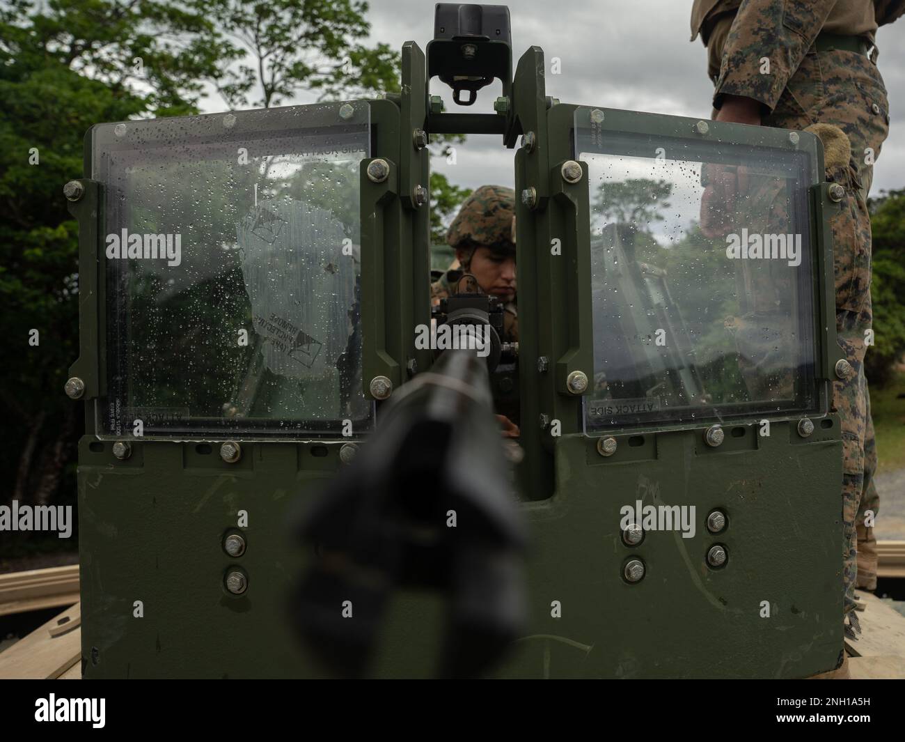 A U.S. Marine with Combat Logistics Regiment 3, 3rd Marine Logistics ...