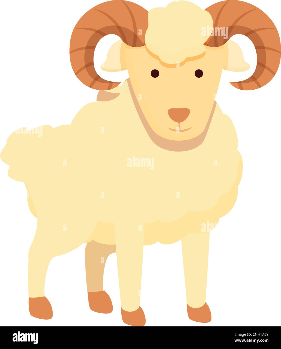 Nature ram icon cartoon vector. Goat animal. Wild mammal Stock Vector ...