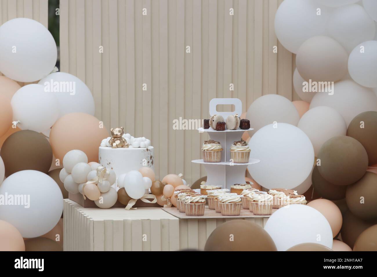 Creative gender neutral baby shower or birthday decoration in the ...