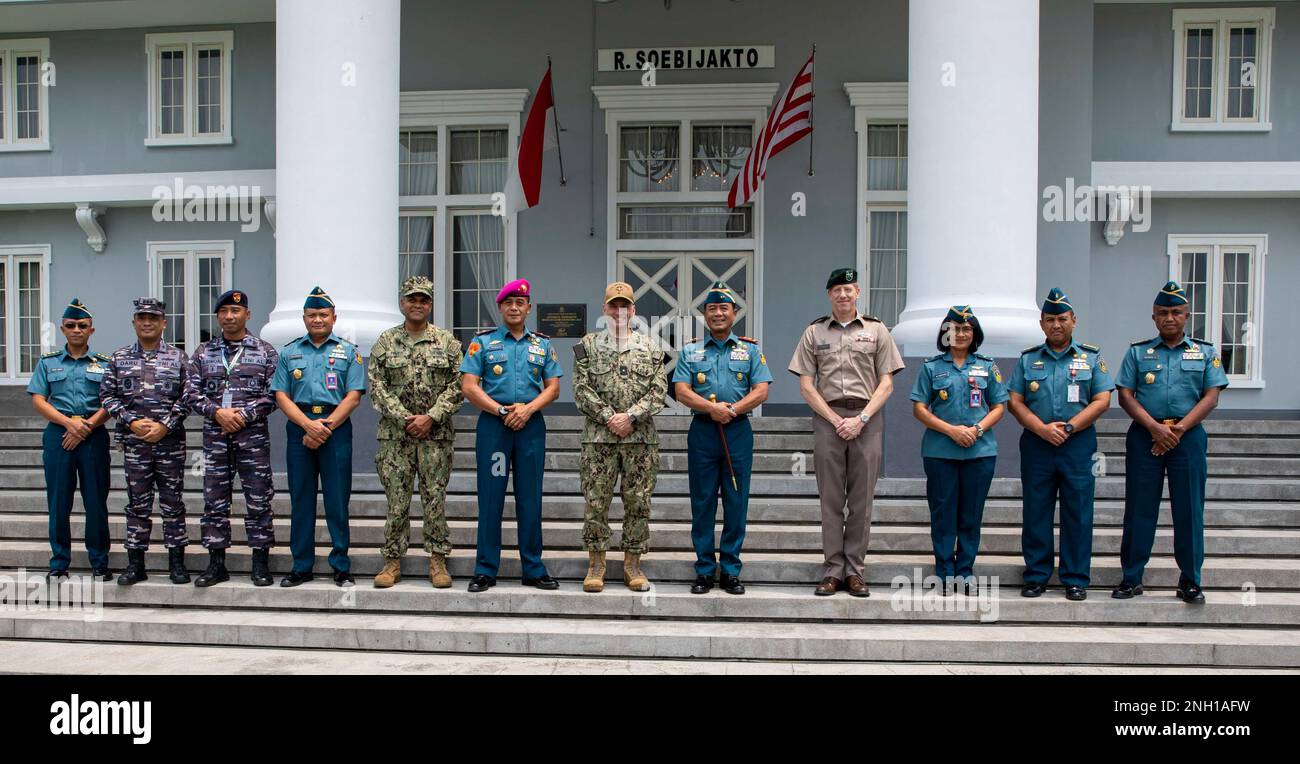 Indonesian Navy Rear Adm. Denih Hendrata and U.S. Navy Rear Adm ...
