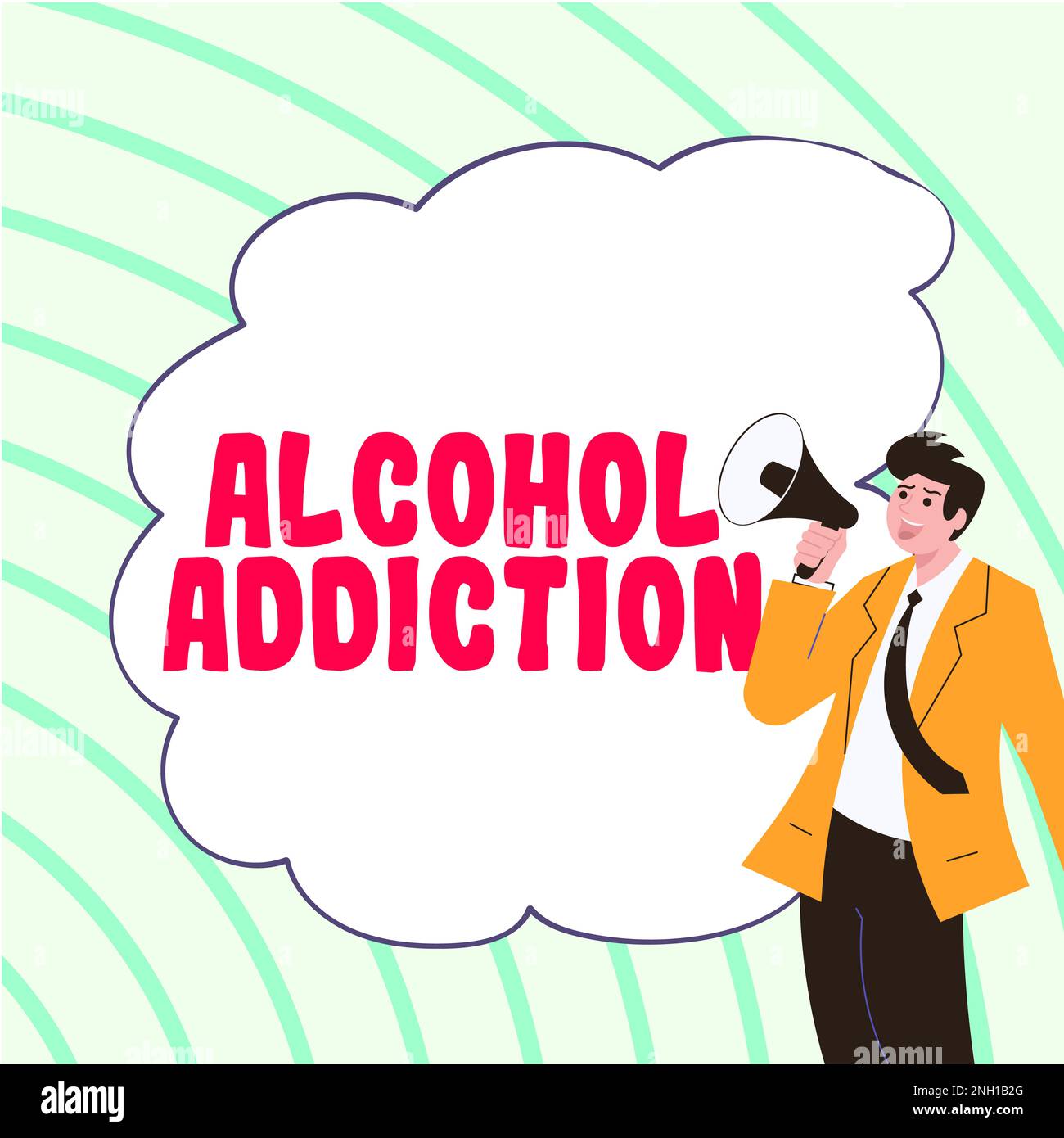 Conceptual display Alcohol Addiction, Business approach characterized ...