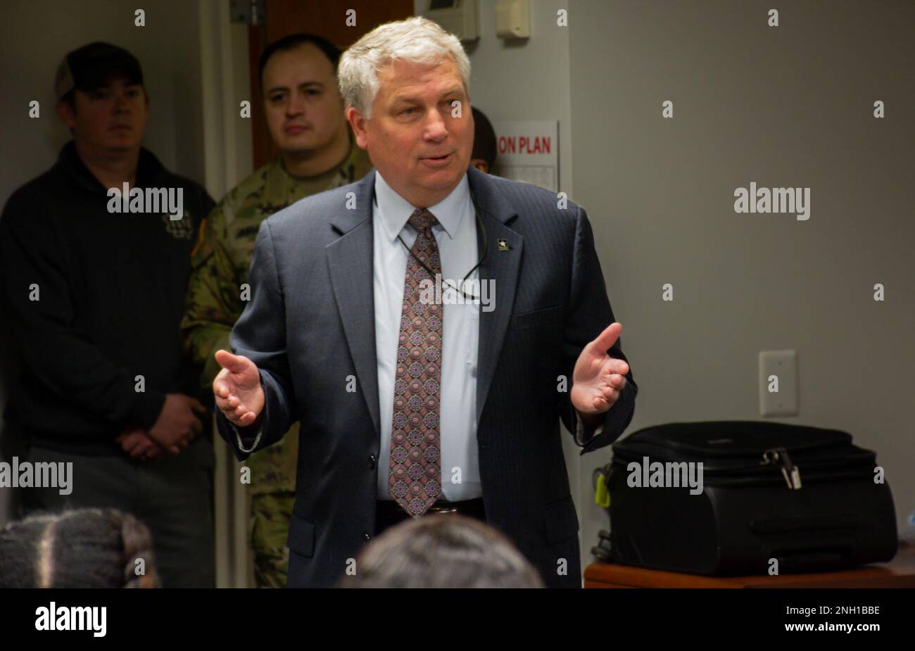 Mr. Steve Austin, the Assistant Chief of the Army Reserve, visits the ...