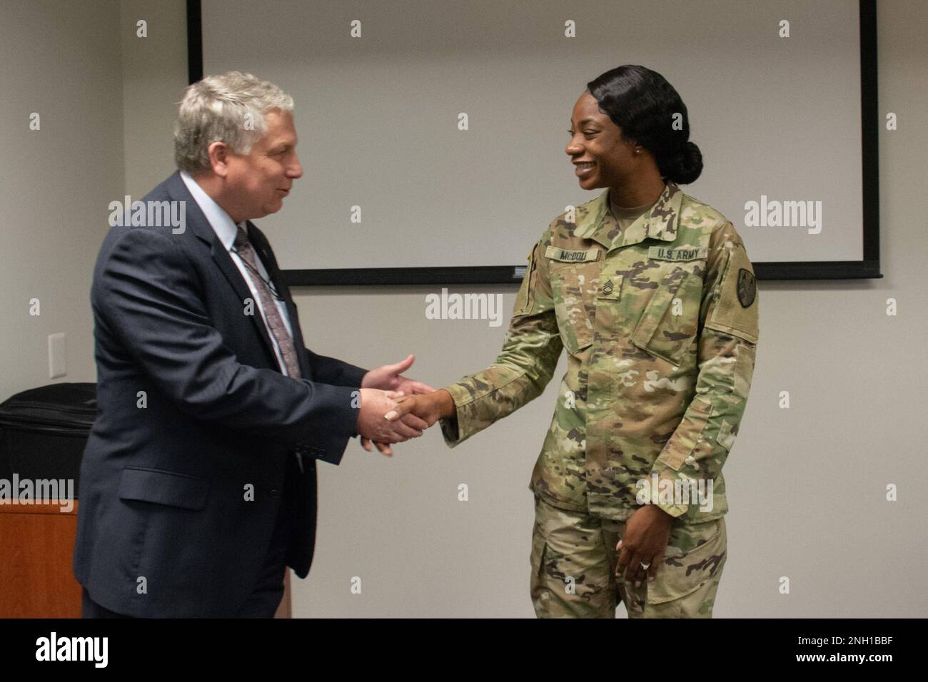 Mr. Steve Austin, the Assistant Chief of the Army Reserve, visits the ...