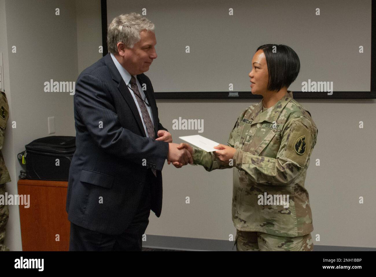 Mr. Steve Austin, the Assistant Chief of the Army Reserve, visits the ...