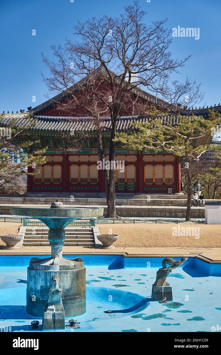 Deoksugung royal palace of Joseon dynasty in Seoul South Korea on 19 ...