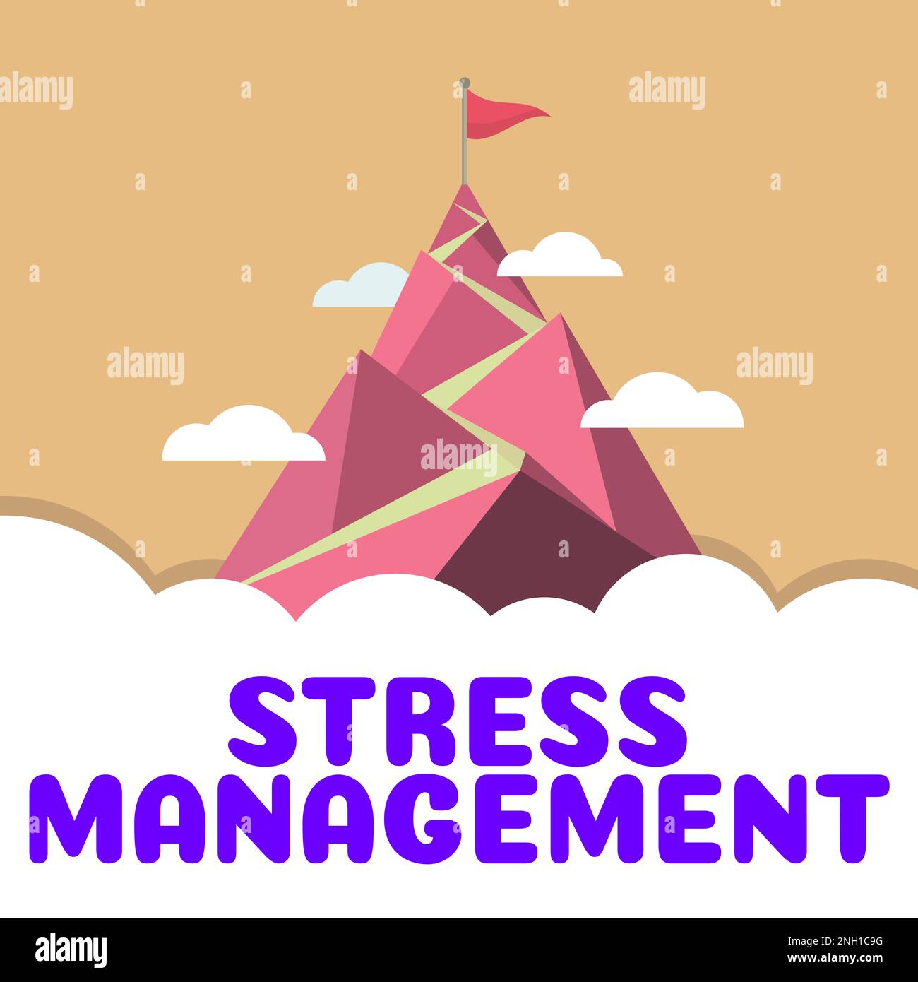 Conceptual display Stress Management, Word Written on learning ways of ...
