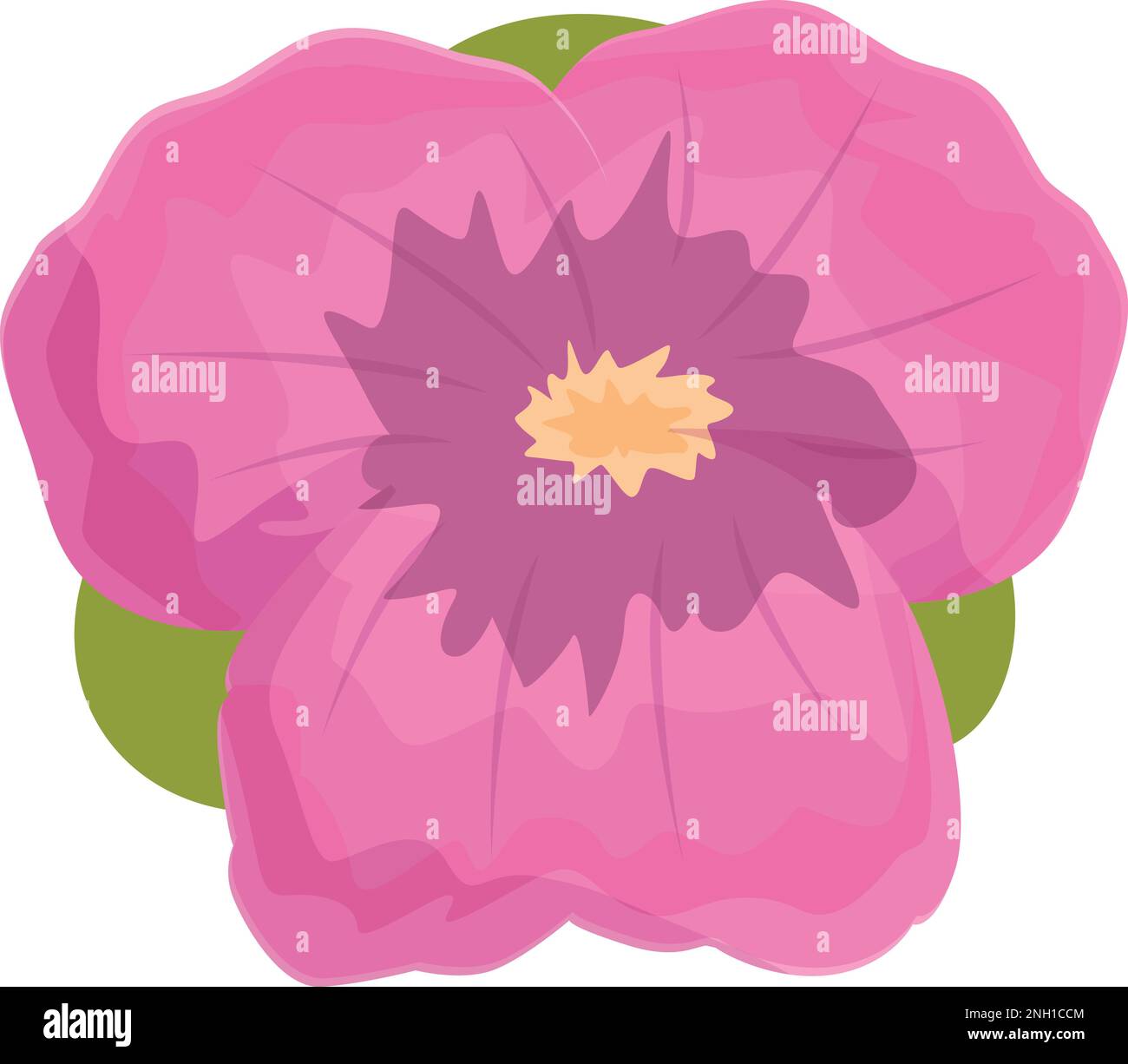 Tropical flower icon cartoon vector. Pink floral. Small dark Stock ...