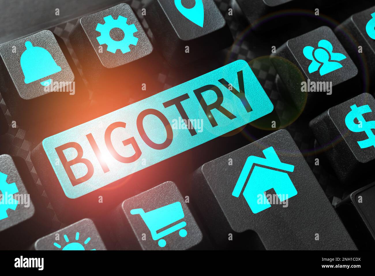 Handwriting text Bigotry, Concept meaning obstinate or intolerant ...