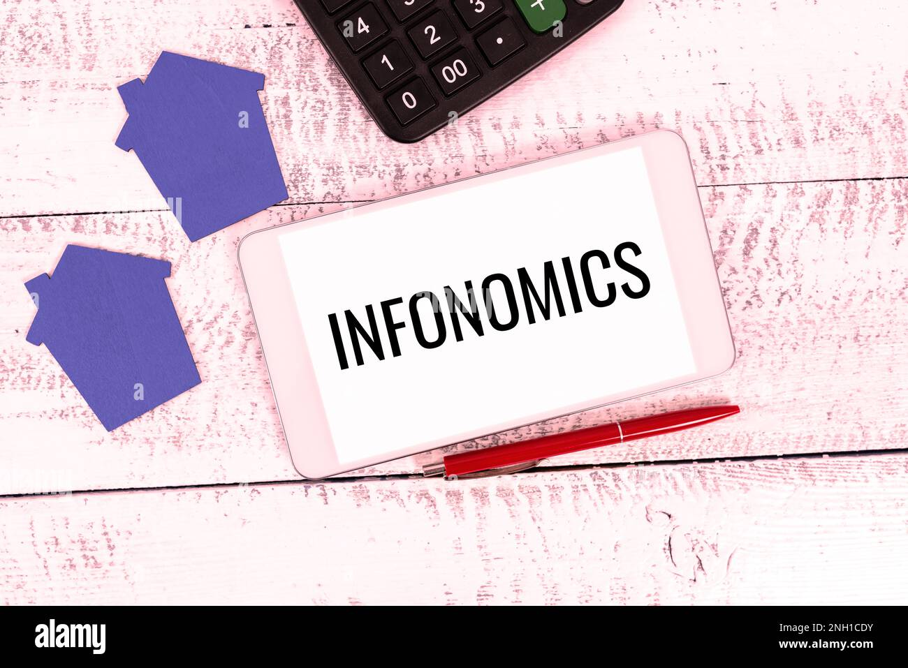 Conceptual caption Infonomics, Business showcase visual image used to ...