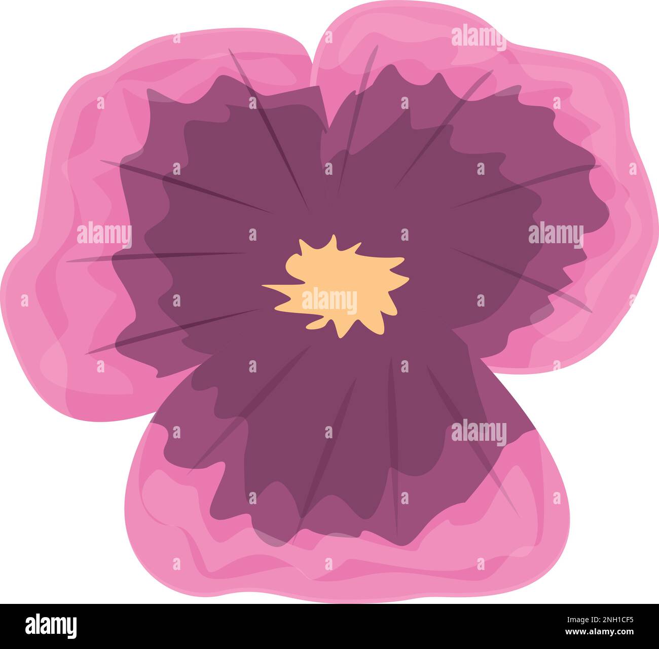 Colorful flower icon cartoon vector. Pink flower. Spring dark Stock ...