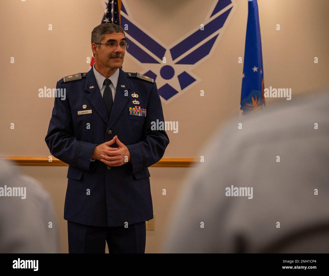 Lt. Col. David Ramirez, 916th Operations Support Squadron deputy chief ...
