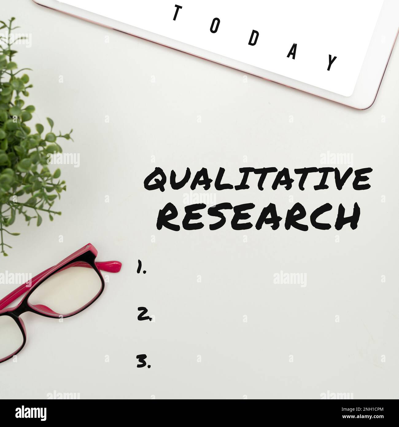 Hand writing sign Qualitative Research, Concept meaning Certified to ...