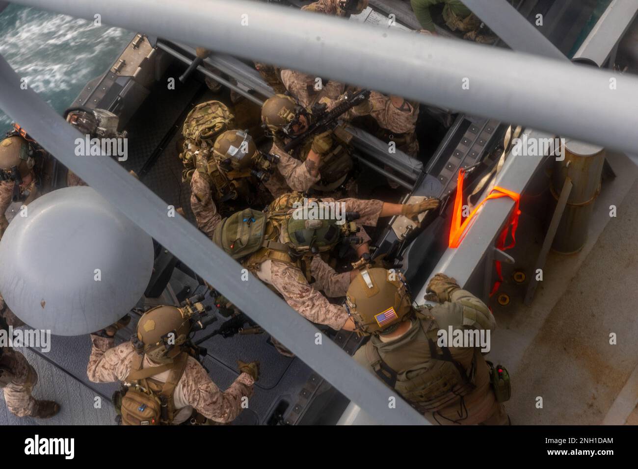 U.S. Marines assigned to the maritime raid force, 31st Marine ...