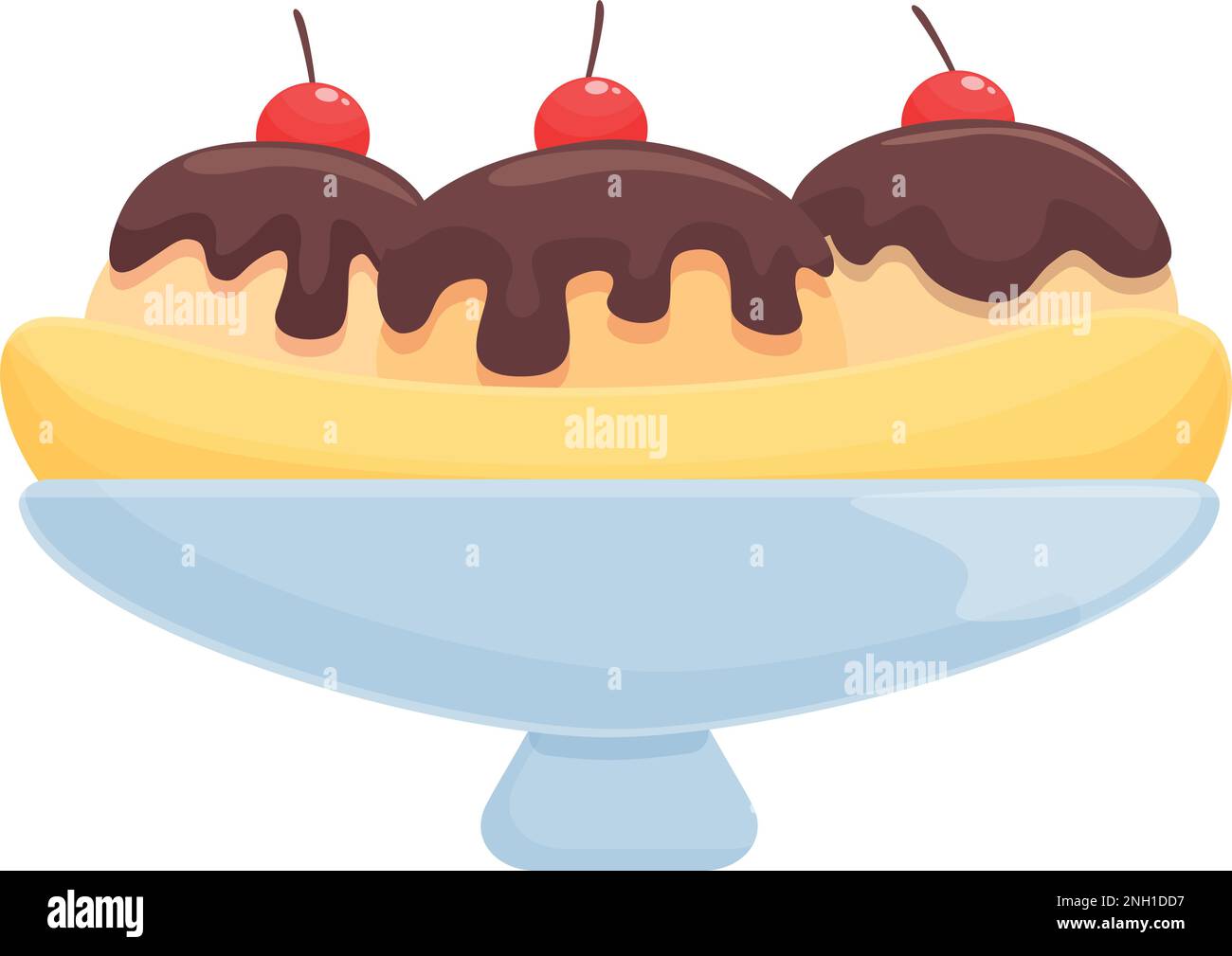 Delicious chocolate waffle dessert drizzled hi-res stock photography ...
