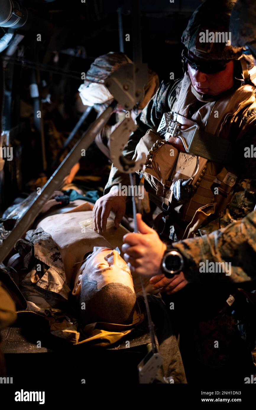 U.S. Navy hospital corpsman third class Chase Eisenmann, with the 31st ...