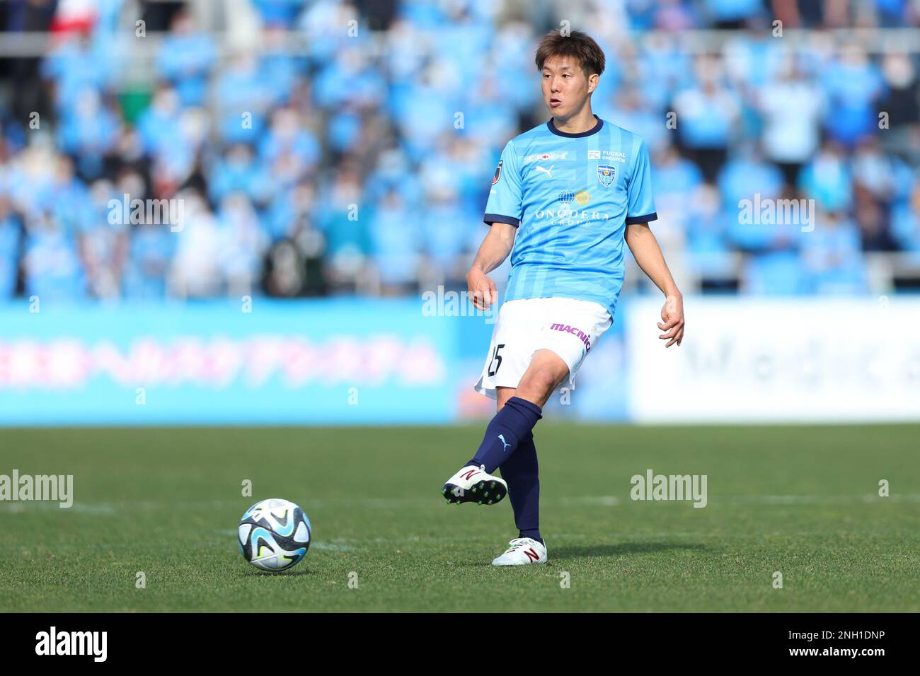 Kanagawa, Japan. 18th Feb, 2023. Hirotaka Mita (Yokohama FC) Football/Soccer : 2023 J1 League ...