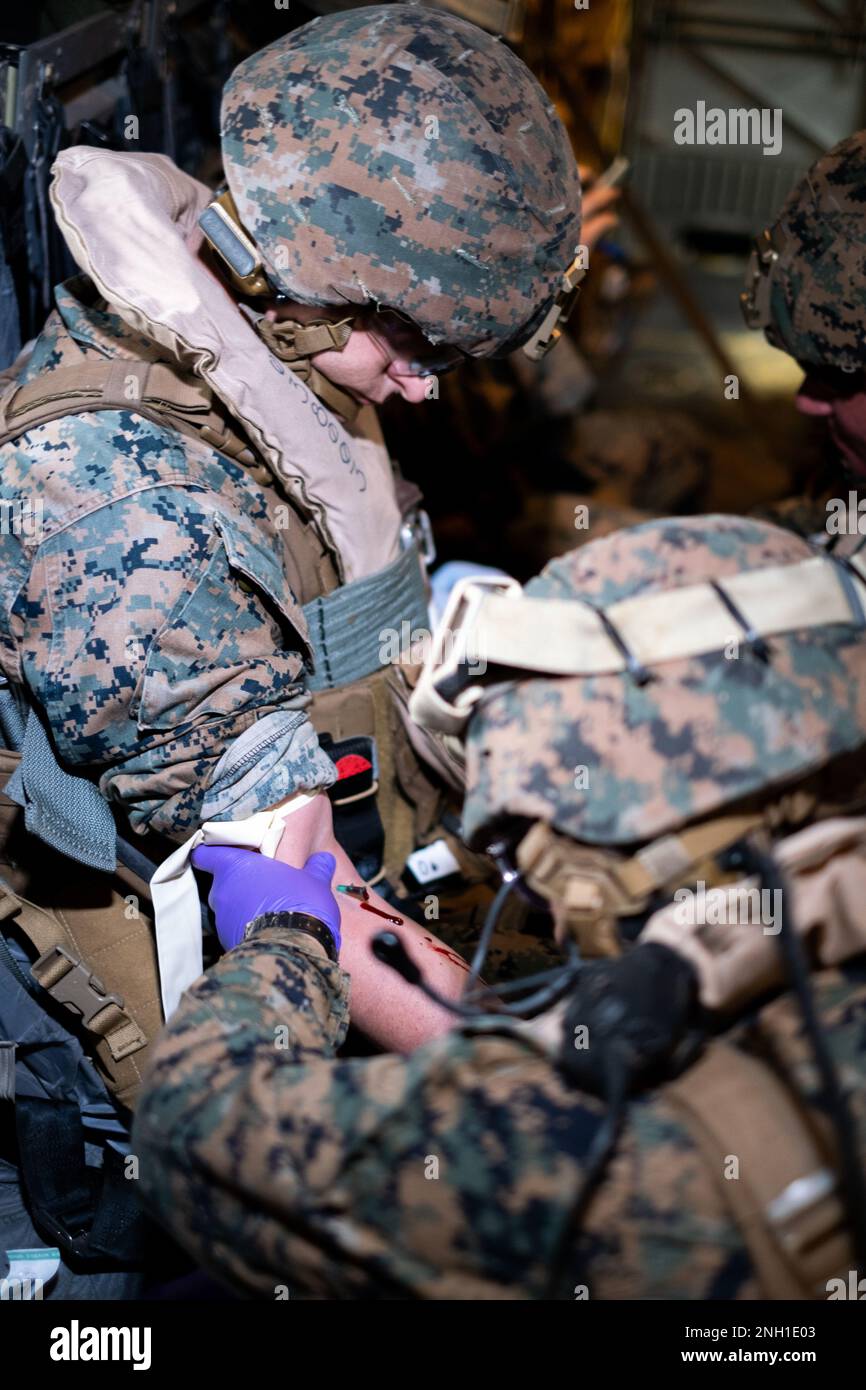 U.S. Navy hospital corpsman third class Kayle Madej with the 31st ...