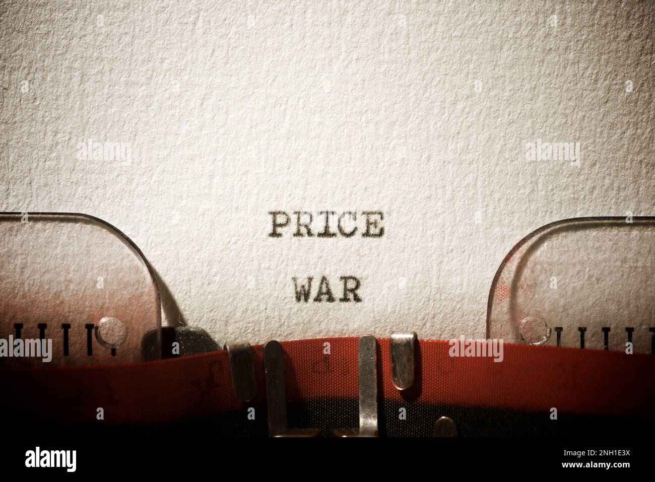 Price war text written with a typewriter Stock Photo - Alamy