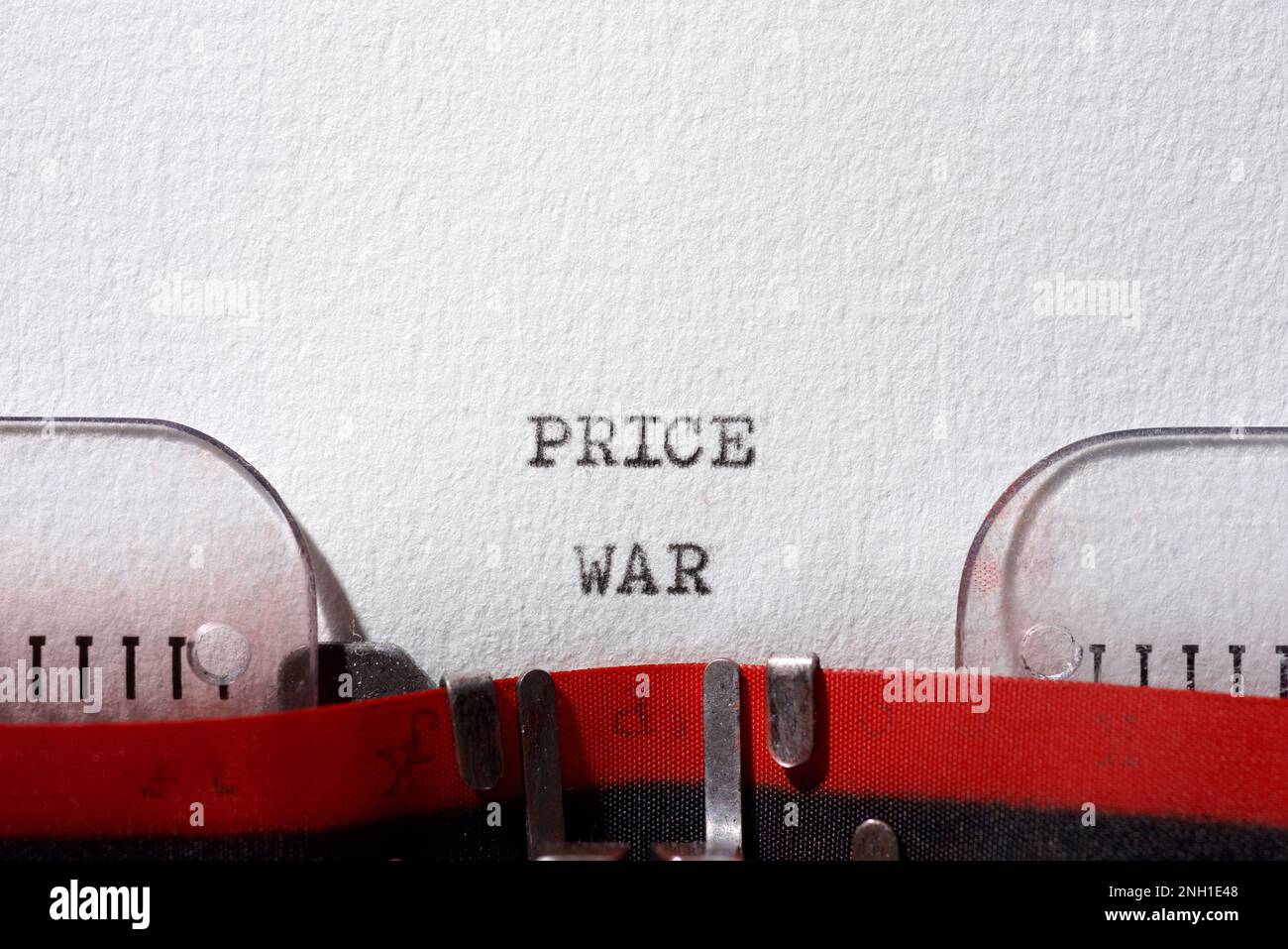 Price war text written with a typewriter Stock Photo - Alamy