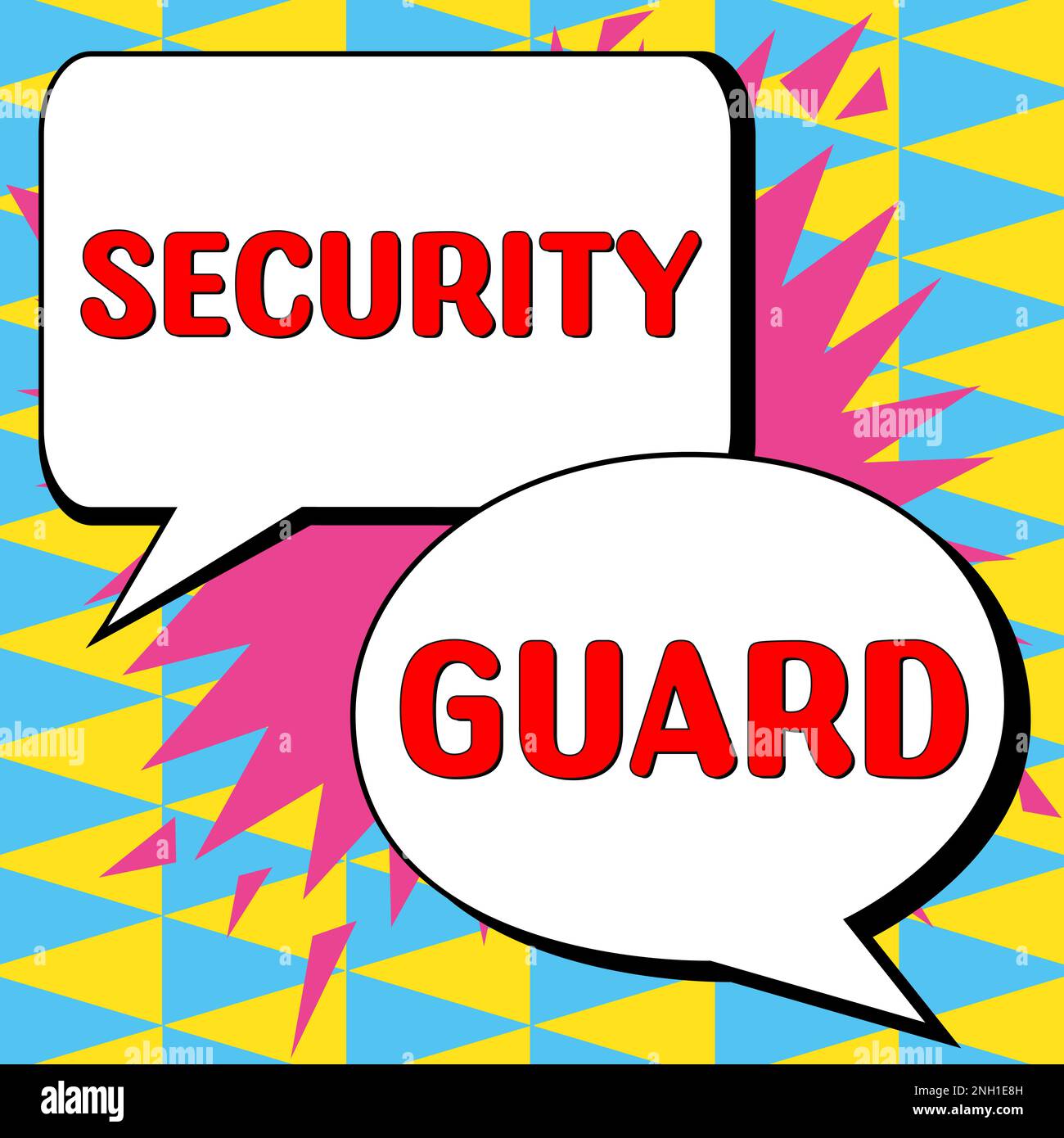 Hand writing sign Security Guard. Business idea tools used to manage ...