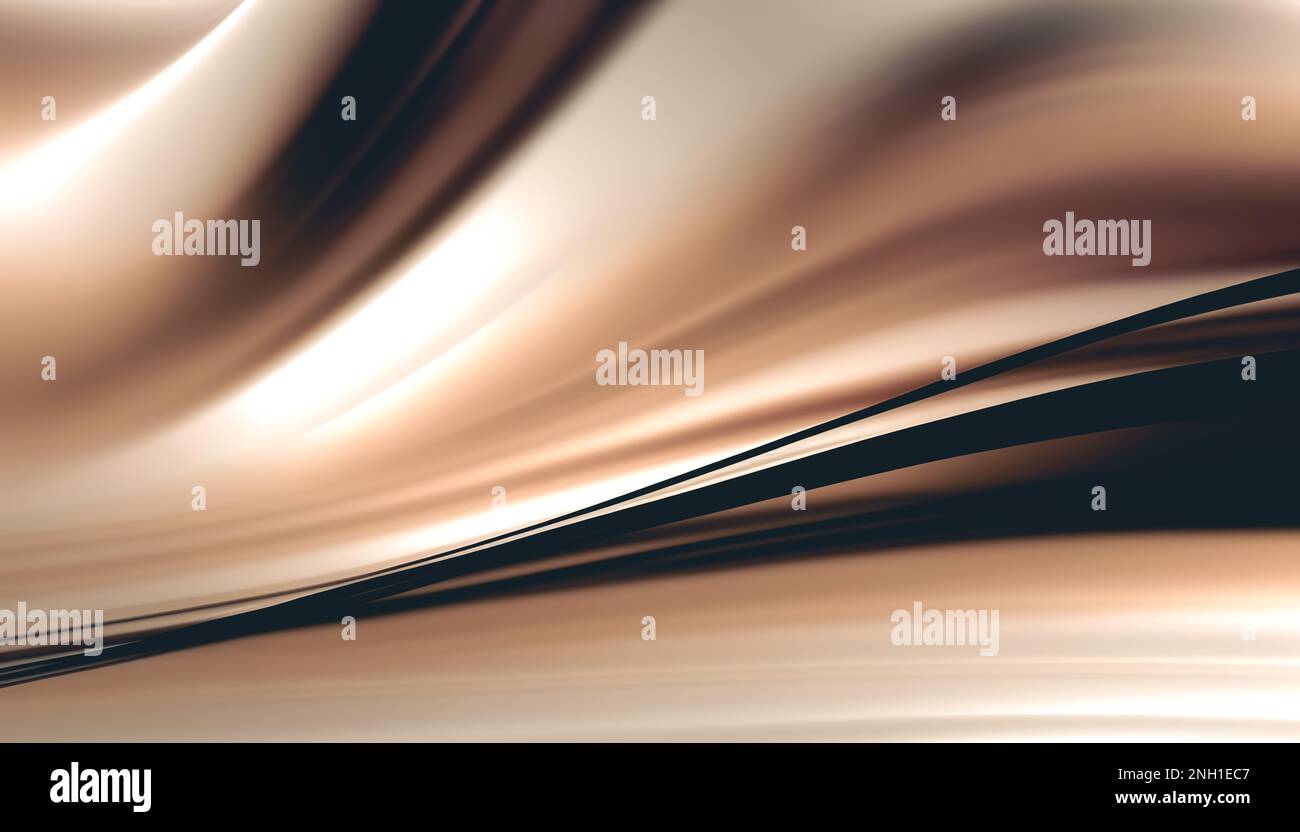 Abstract chocolate brown wave lines hi-res stock photography and images ...