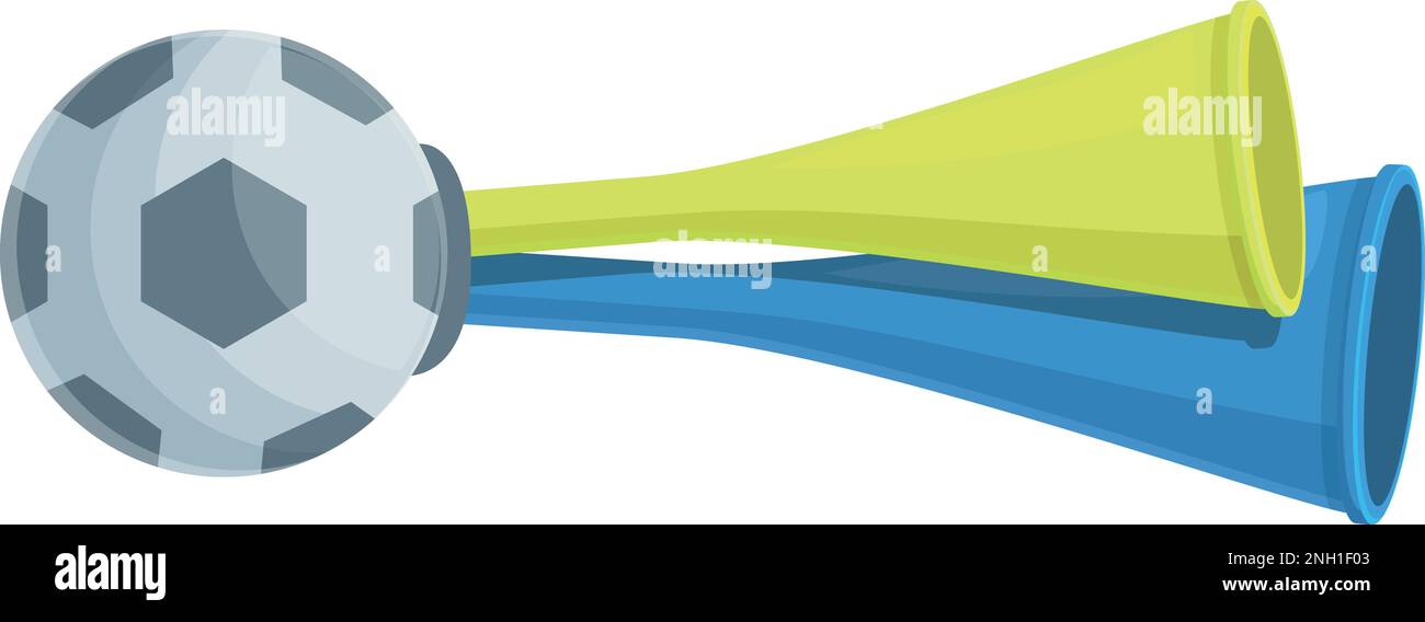 Stadium vuvuzela icon cartoon vector. Horn trumpet. Sport pipe Stock ...