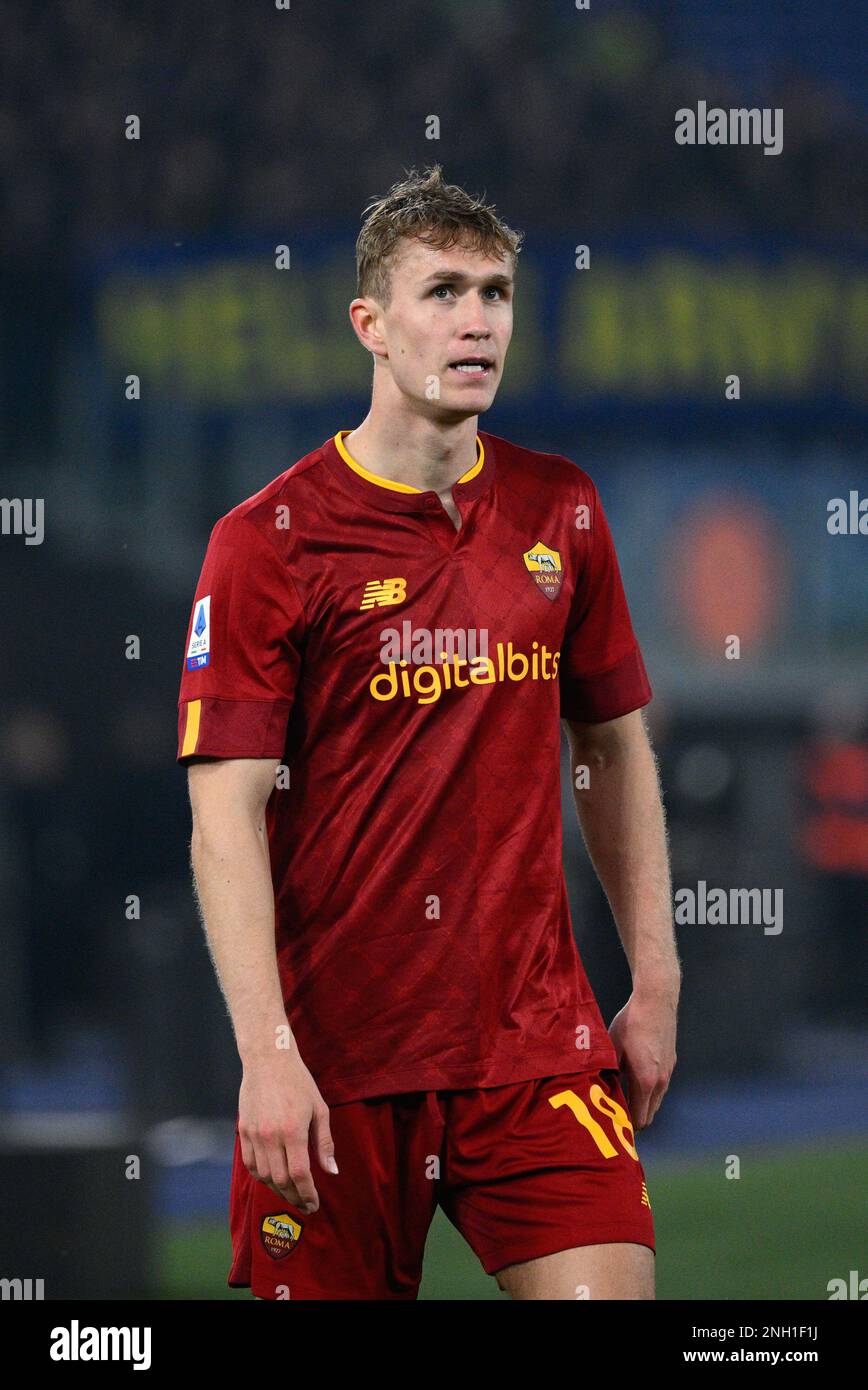 Ola Solbakken (AS Roma) during the Italian Football Championship League ...