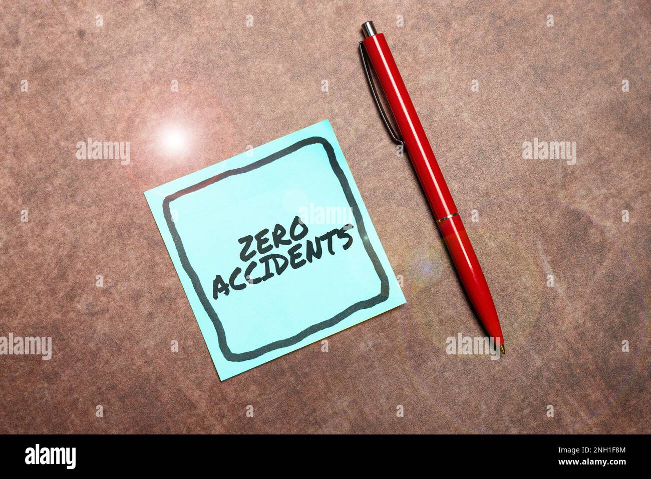 Conceptual caption Zero Accidents, Business concept important strategy ...