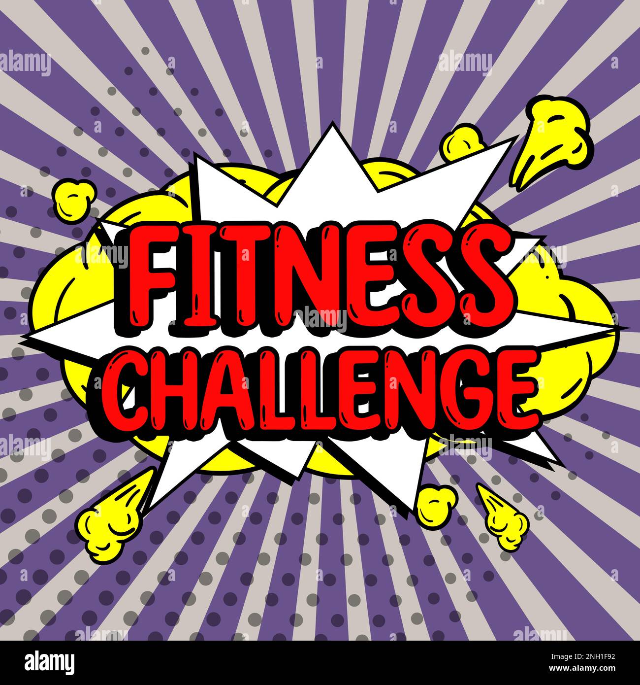 Writing displaying text Fitness Challenge. Business showcase condition ...