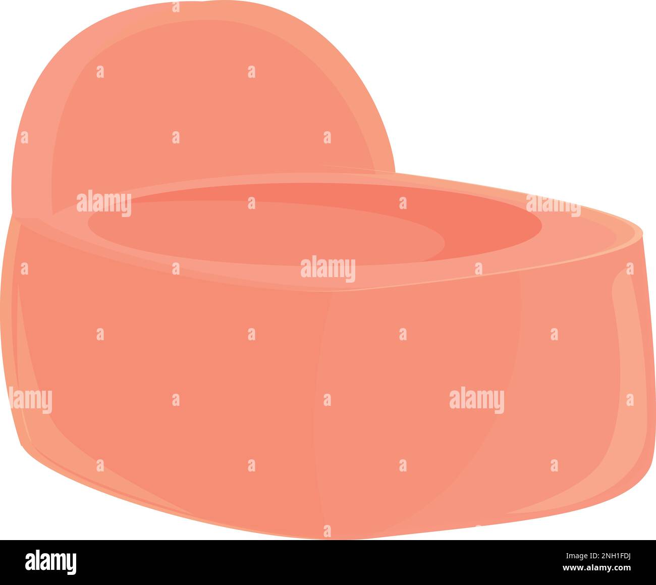 Red potty icon cartoon vector. Child toilet. Plastic pot Stock Vector ...